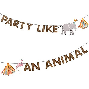 Meri Meri Safari Animals Large Garland (Pack of 1)