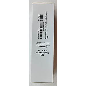 Artecho Professional Acrylic Paint, Titanium White ( 120ml / 4.05oz ) Tubes, Art Craft Paints for Canvas Painting, Rock, Stone, Wood, Fabric, Art Supplies for Professional Artists, Adults, Students, Kids