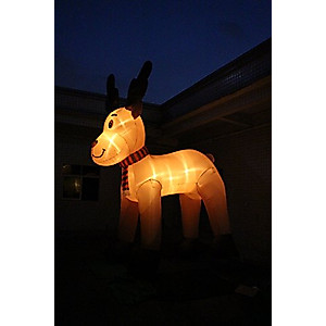 Jumbo 15 Foot Christmas Inflatable Reindeer Decoration