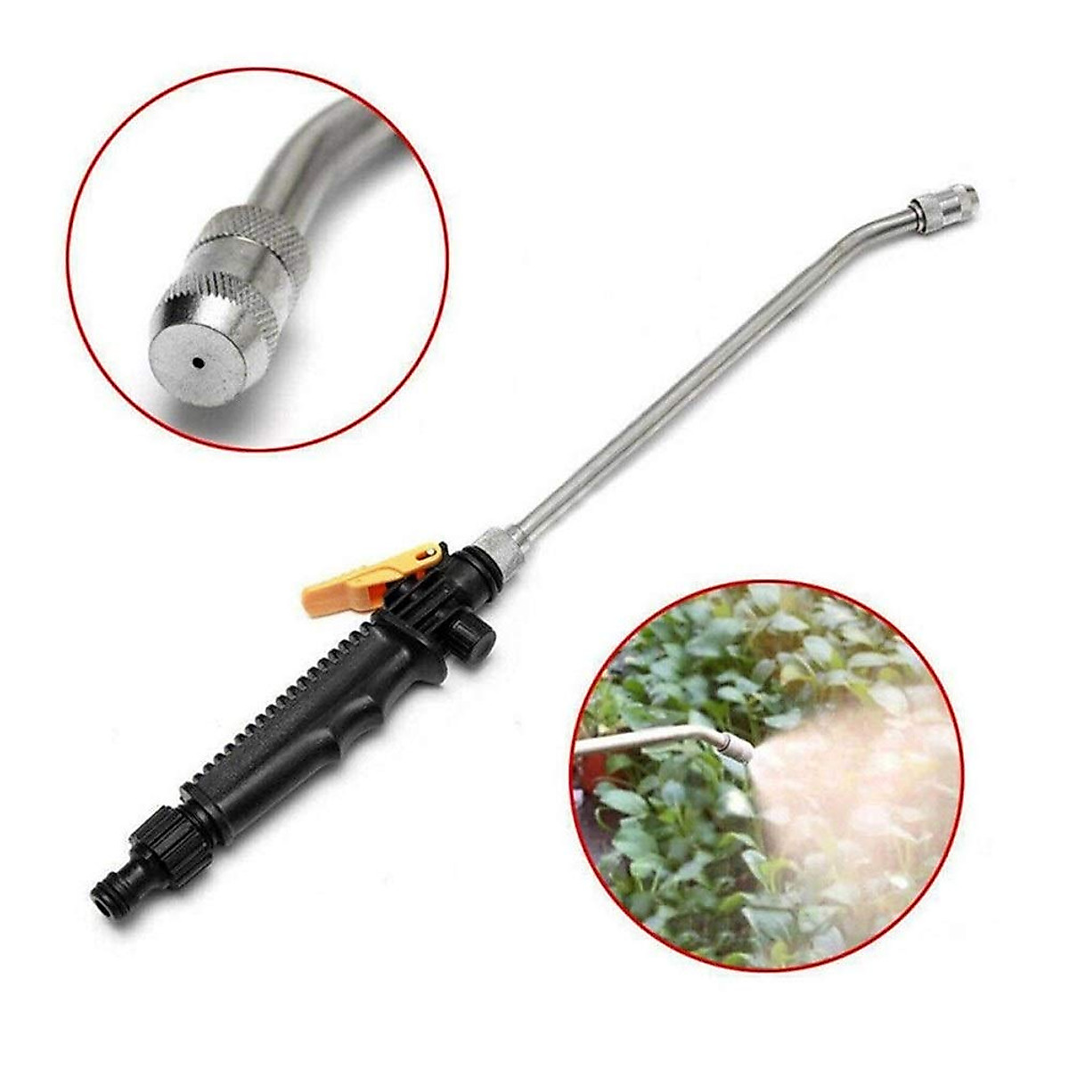 Xihe Garden Irrigation Sprinklers Garden Washing Machine Watering Spray Sprinkler Cleaning Tool High Pressure Water Spray Gun Adjustable (Color : 48cm)