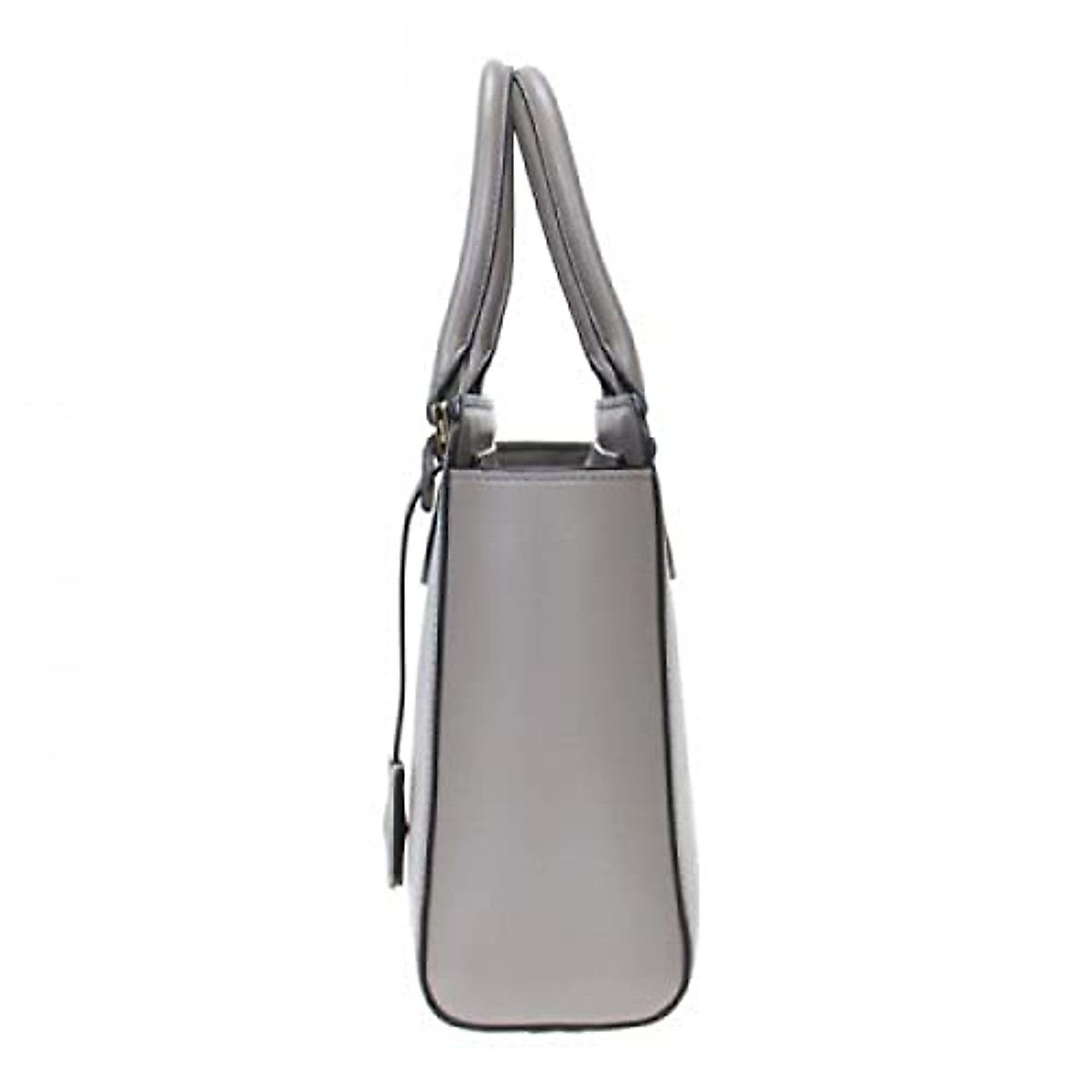 Prada Saffiano Leather Argilla Nero Two-Toned Black and Gray Handbag 1BA113