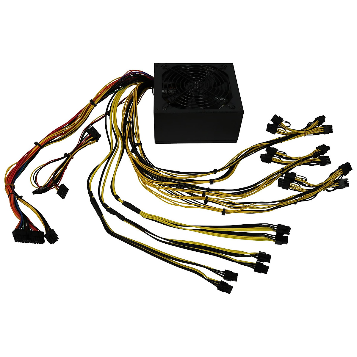 MiningCave Mining Power Supply 1600W Direct 6 PIN to Riser for 6 GPU