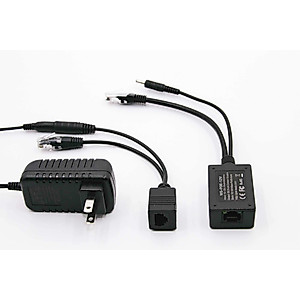 PoE Texas | Passive PoE to 12 Volt Power Over Ethernet Extension Compatible with Foscam or Other 12 Volt Cameras and Devices - Up to 328 ft [POE-12V10W-KIT]