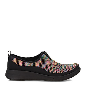 BZees Women's, Imagine Slip-On Black Rainbow 7 M