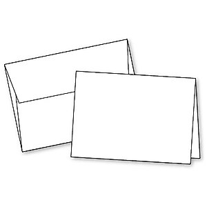 One Jade Lane 5"x7", Blank Cards and Envelopes, Blank White Invitation Cards with Envelopes All Occasions, Scored, Heavy Duty Quality Cardstock, Blank Greeting Christmas Cards Printable. (20 Pack)