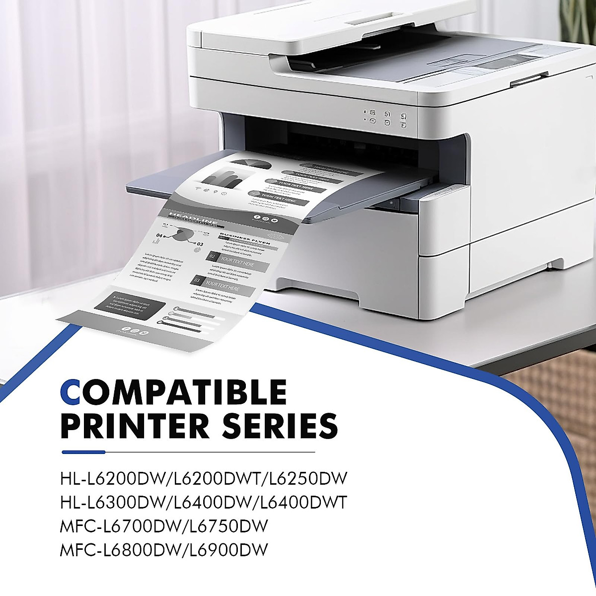 Toner Bank Compatible TN880 TN-880: Toner Cartridge Replacement for Brother TN880 TN 880 HL-L6200DW MFC-L6700DW MFC-L6800DW HL-L6200DWT HL-L6300DW MFC-L6900DW Super High Yield Printer (Black, 2-Pack)