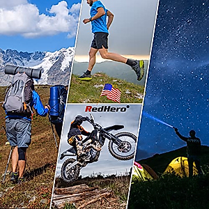 RedHero Men's Merino Wool Cushion Low Cut Quarter Socks for Outdoor Hiking Trail Running Light Performance Moisture Control(Denim L)