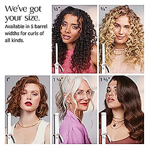 T3 SinglePass Curl Professional Curling Iron Custom Blend Ceramic Long Barrel Curling and Wave Iron with Adjustable Heat Settings for Shiny Smooth Curls and Waves