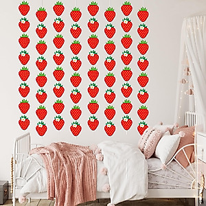12 PCS Strawberry Party Banners Strawberry Birthday Decorations Strawberry Banner Garland Kit Strawberry Hanging Swirl Decorations Berry First Birthday Garland Party Baby Shower Decor