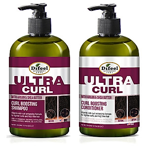 Difeel Ultra Curl 2-PC Curl Enhancing Shampoo & Conditioner Set - Includes Shampoo 12 oz & Conditioner 12 oz.