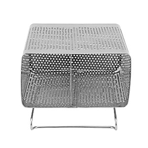 Cutlery Holder, Stainless Steel Drying with Hooks Square Storage Stand Holder for Spoon Case Organizerzer Sink Basket, Kitchen Utensils Chopsticks fork Holder Drying Rack Basket (two Compartments)