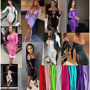 Neyysa Sexy Women Underwear Camisole Babydoll Lingerie Sets Bodysuit Nightgowns Sleepwear Long Sleeves Dress (Fluorescent Pink)