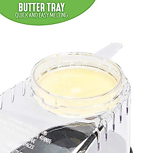 GreenLife Electric Popcorn Maker Hot Air Popper, Corn Kernal Measuring and Butter Melting Tray, Easy one Switch, Pink