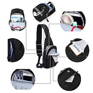 Y&R Direct Lightweight Sling Bag RFID Crossbody Sling Backpack Women Men Daypack for Hiking Travel Vacation Daily Use Gifts