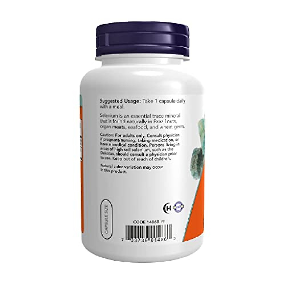 NOW Foods Selenium 200 mcg VCaps, 180 ct
