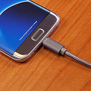 BoxWave Cable Compatible with Garmin RV 1090 (Cable by BoxWave) - Micro USB DuraCable, Braided Micro USB Charging Cable for Garmin RV 1090 - Space Grey