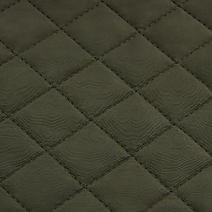 SunStyle Home Quilt Set King Olive Green Lightweight Bedspread Soft Reversible Coverlet for All Season 3pcs Army Green Diamond Quilted Bedding Sets (1 Quilt 2 Pillow Shams)(106"x96")