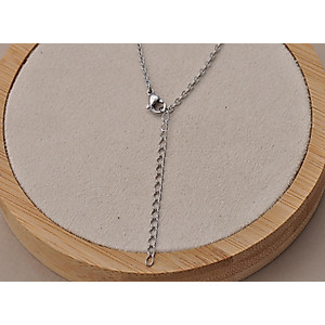 Aoloshow Stainless Steel Silver Logan Name Necklace Love Heart Necklace for Best Friends Mothers Day Jewelry