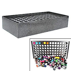 LOYALHEARTDY Tattoo Ink Bottle Holder,78 Holes Metal Ink Vertical Display Stand Organizer Tattoo Ink Bottles Nail Polish Holder Holder Ink Display Stand Organizer for Tattoo Inksnail Polish Bottles