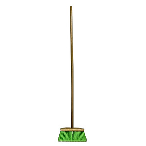 BLYSK Indoor/Outdoor Heavy Duty Wooden Broom Brush, Sweeper, Head Replacement Soft bristles, Great use for Home, Kitchen, Room, Office, Patio, Deck Floor (Broom Head)