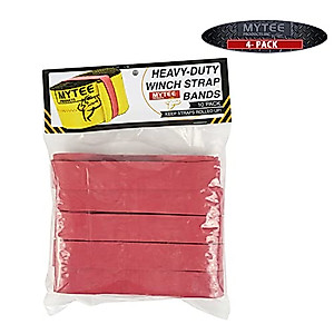Mytee Products Winch Strap Heavy Duty Rubber Band - 4 Pack (40 Pcs)