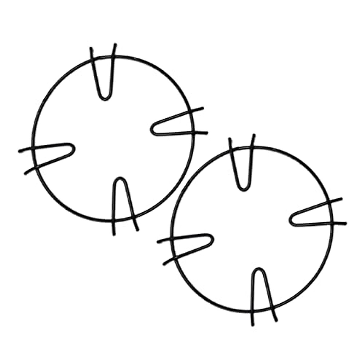 VILLCASE Shelf for Stove Iron Shelf Brackets Tool Stand 4pcs Non- Pot Rack Wok Accessories Gas Stove Support Gas Stove Accessory Black Iron Gas Stoves Tool Pan Holder Oven Accessories