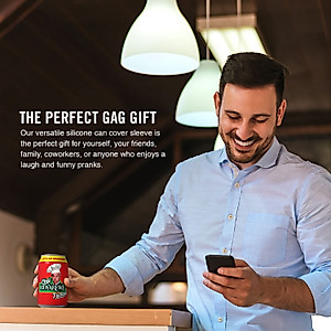 Beersy Silicone Sleeve Beer Can Cover - Insulated Can Sleeve - Novelty Disguise for Outdoor Events, Golf, Parties, Concerts,Tailgating - Hide a Beer To Look Like Soda, Fits 12 oz Cans (Chef BoyAreWe)