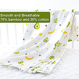 Tinabless Baby Swaddle Blanket, Muslin Swaddle Blankets for Baby Girls & Boys Newborn, Neutral Swaddle Wrap Soft Silky Bamboo Receiving Blanket,Registry & Gift, 47 x 47 inches