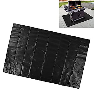 RvSky Garden Supplies Fireproof Washable Barbecue Mat Reusable Foldable Lawn Protector for Outdoor Camping Garden(39 * 47英寸)