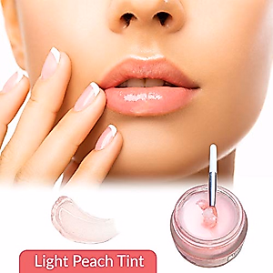 YUGLO Moisture & Collagen Booster Lip Sleeping Mask | Treatment to Restore, Hydrate & Plump Dry, Chapped Lips - Peach