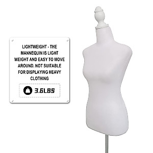 Clothes Mannequin Stand Mannequin Body Female for Clothing Dress Display Sewing Mannequin Stand with Tripod