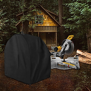 AKEfit Miter Saw Cover,Portable Table Saw Cover - Waterproof and Dustproof,Fit for Most Miter Saws and Planers,28.3L x 24W x 28.3H