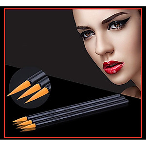 Hedume 300 Pack Disposable Eyeliner Brush, Eyeliner Brush Applicator, Eye Liner Wands for Makeup
