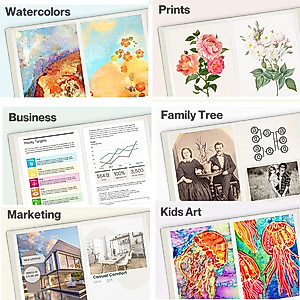 Puovez A4 Presentation Book Binder with Plastic Sleeves,Portfolio Clear Book Binder with 40 Pocket Clear Sleeves Protectors,A4 Display Book for School, Office,Business(Yellow)