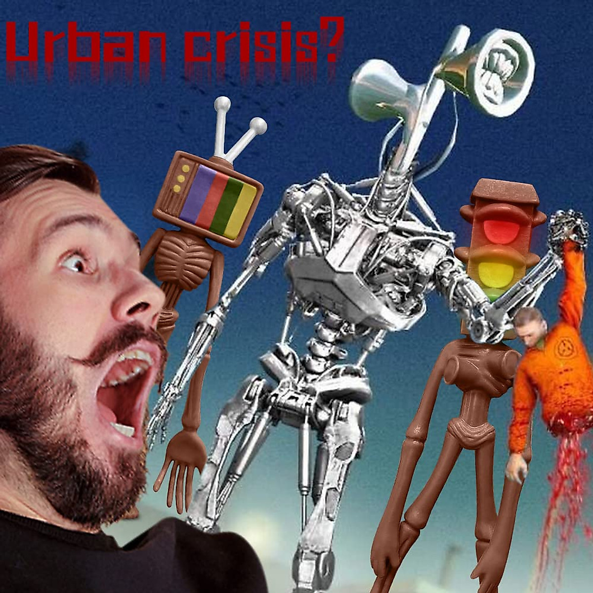 Keyron Action Figures, 8 Pcs Horror Character Toys Set for Birthday Party Cake Topper Centerpiece Decorations, Halloween Easter Christmas Ornaments, Creative Gift for Kids Boys Girls