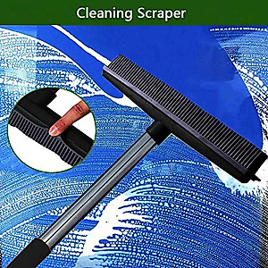 Carpet Hair Removal Broom,Multifunction Telescopic Floor Carpet Broom,Pet Hair Removal Broom, for Fluff Carpet, Hardwood Floor, Tile(Black)