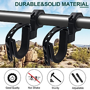 UTV Gun Holders 2 Sets - StarknightMT Roll Bar Tool Gun Racks Fits 1 1.5 1.75 2 Inches Roll Bar, Compatible with Polaris RZR Ranger Can-Am Kawasaki Snowmobile Golf Cart