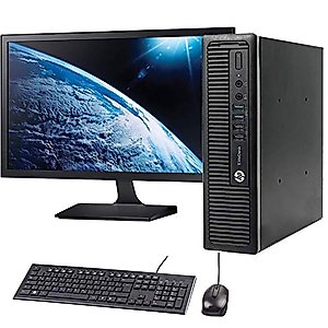 HP 800 G1 Ultra Small USFF Desktop Computer Tower, Intel Core i5 3.2GHz Processor, 8GB Ram, 240GB SSD, 500GB Hard Drive,WiFi & Bluetooth, New 19 Inch Monitor, Windows 10 Pro (Renewed)