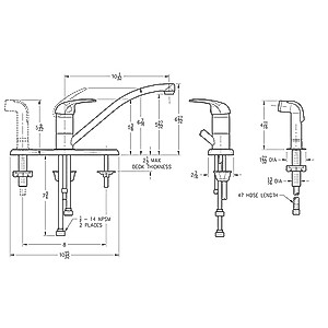 Pfister G1347000, 1.75 GALLONS PER MINUTE, Polished Chrome