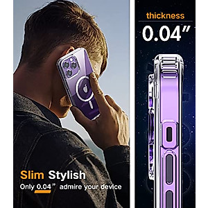 BOTOER for iPhone 14 Pro Max Phone Case,with 3 Pack Screen Protector + 3 Pack Camera Lens Protector,Ultra Thin Scratch Resistant Drop Magnetic Phone Case for iPhone 14 Pro Max 6.7 Inch