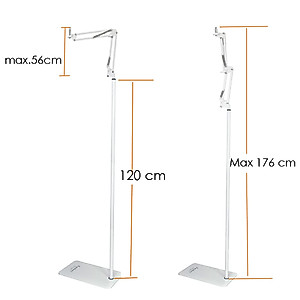 Fotoleey Floor Stand for Baby Monitor/Security Camera/Cellphone with Clamp Compatible with Nanit Pro Smart, Kasa, VTech, Owle, Owlet Cam 2, Nooie invidyo, SwitchBot, BJS Cubo Ai Plus