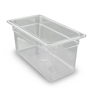 Cambro Camwear 38CW135 Food Pan, 1/3 by 8-Inch, Clear