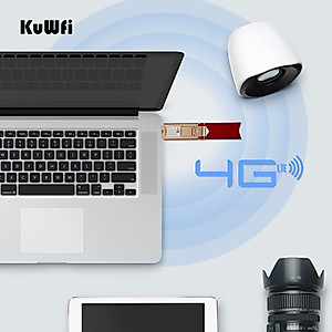 4G LTE USB Modem Dongle Router with WiFi Hotspot, 4G Modem Wireless WiFi Hotspot Router with SIM Card Slot Unlocked Portable for AT&T/T-Mobile in USA/CA/MX