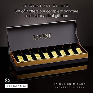 Epione Skin Care Beverly Hills, Signature Series Skin Care Set of 8 by Dr. Simon Ourian, Beauty Gift Set and Facial Kit for Women, Epione’s Complete Skin Care Line and Luxury Beauty Skin Care Routine