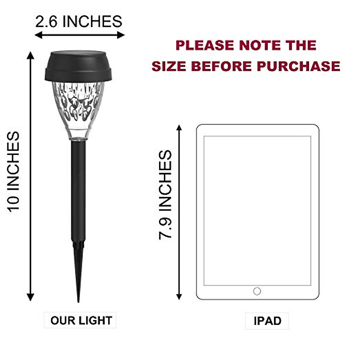 MAGGIFT 12 Pack Solar Powered Pathway Lights Outdoor Garden Lights, Waterproof Solar Landscape Lights for Lawn, Patio, Yard, Walkway, Deck, Driveway, Warm White