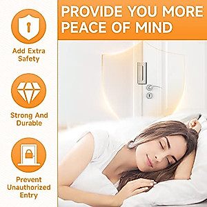 Door Reinforcement Lock - Easy Installation, Durable and Child-Safe Home Security Lock to Prevent Unauthorized Entry