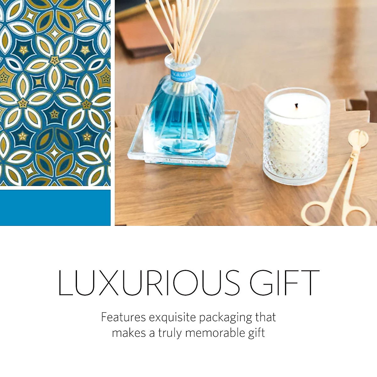 AGRARIA Scented Candles, Long-Lasting Premium Soy Wax Candles, Vegan, Scented Candles for Home, Elegant Home Fragrance Scented Candles Gifts, 7oz