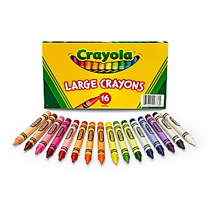 Crayola Large Crayons, Classic Colors, 16 Count