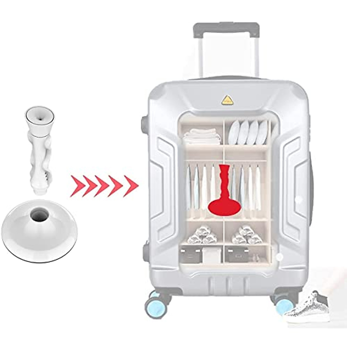 Portable Washer ，USB Mini Washing Machine ，High-Power Turbine Washing， For Travel Business Trip Or College Rooms，Apartment, Camping, Dorms and RV (white)