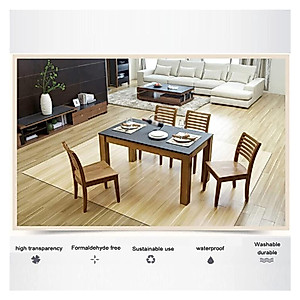 Clear PVC Desk Chair Mat PVC Sliding Wheel Chair Mat, Anti-Slip Floor Protective Mat for Hardwood Floor,2.0mm Thick,Hardwood Floors Protection Pad for Cycling Bike/Table/Desk/Chairs,40/50/60/70/80/90/
